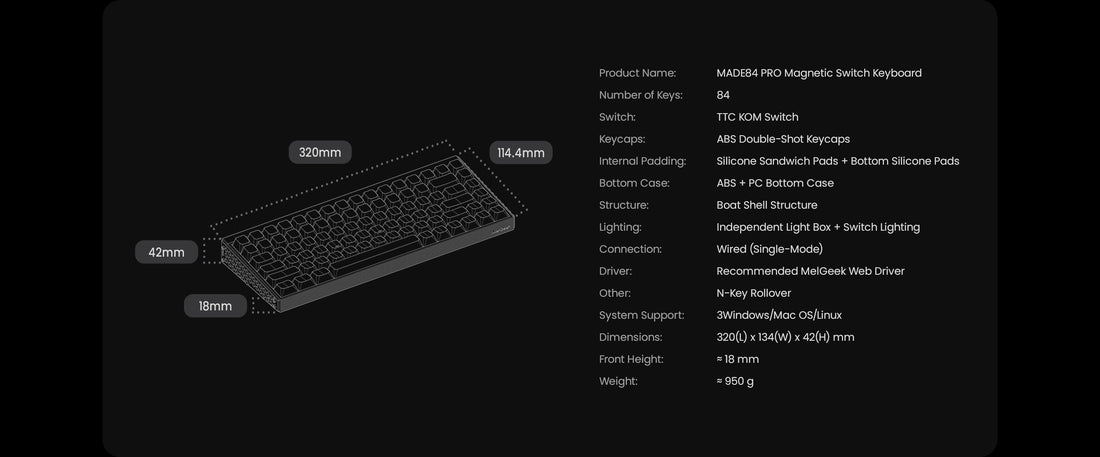 Melgeek MADE84 Pro-Made84Pro – Built for Pros, Designed for Every Desk ...