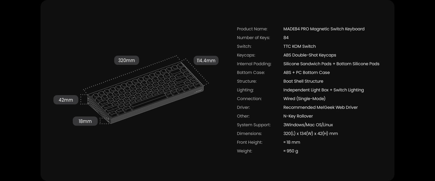 Melgeek MADE84 Pro-Made84Pro – Built for Pros, Designed for Every Desk ...