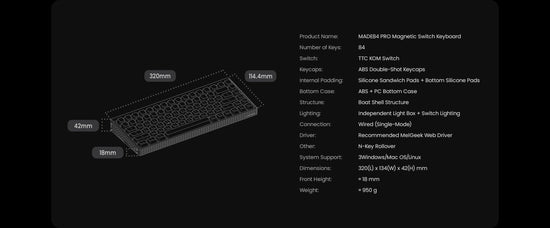 Melgeek MADE84 Pro-Made84Pro – Built for Pros, Designed for Every Desk ...