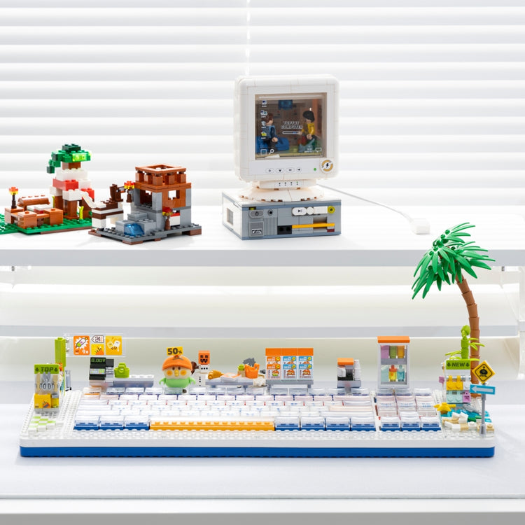 MelGeek Pixel Palette Brick-Compatible Customize Mechanical Keyboard ...
