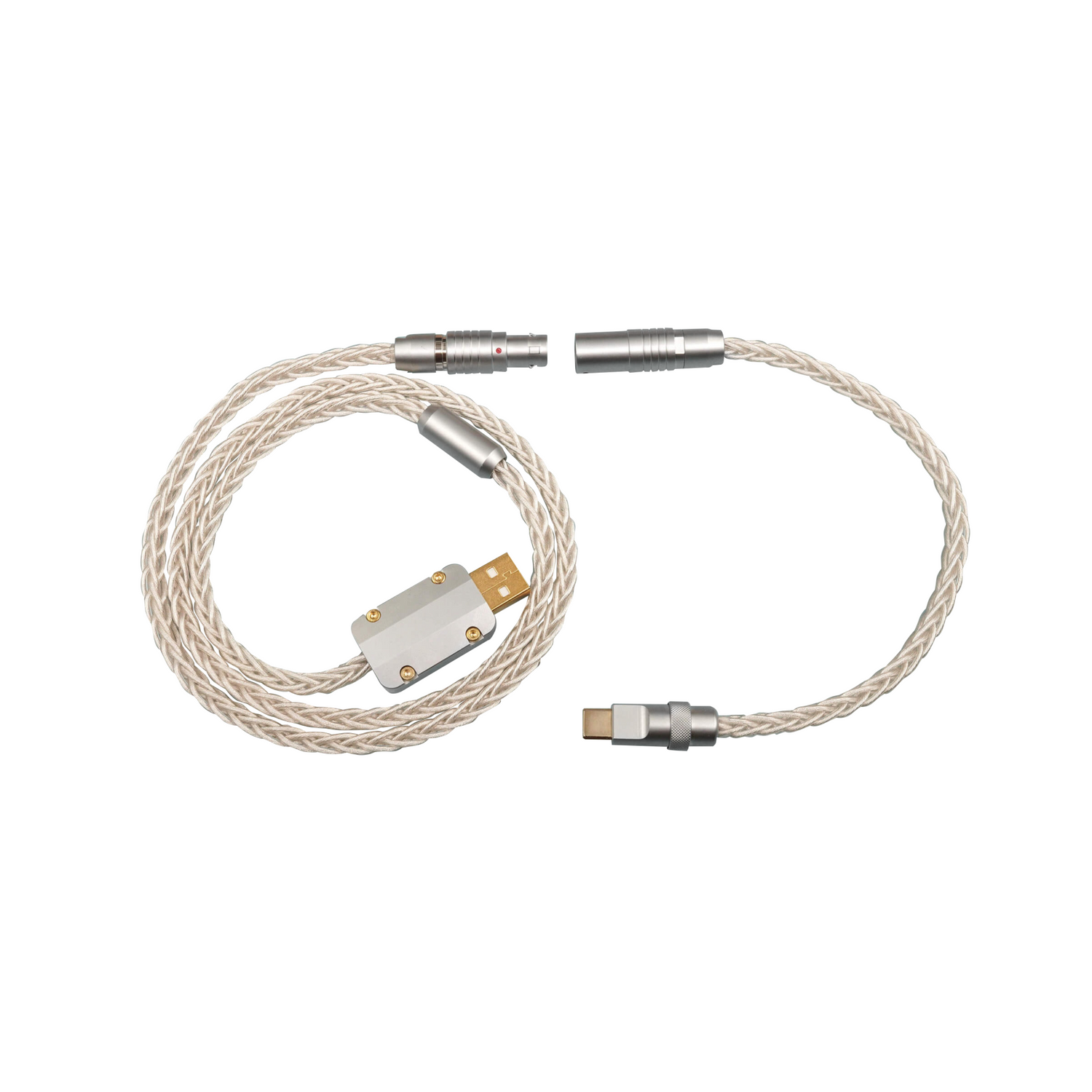 MelGeek Silver Jacketed Monocrystal Copper USB Cable