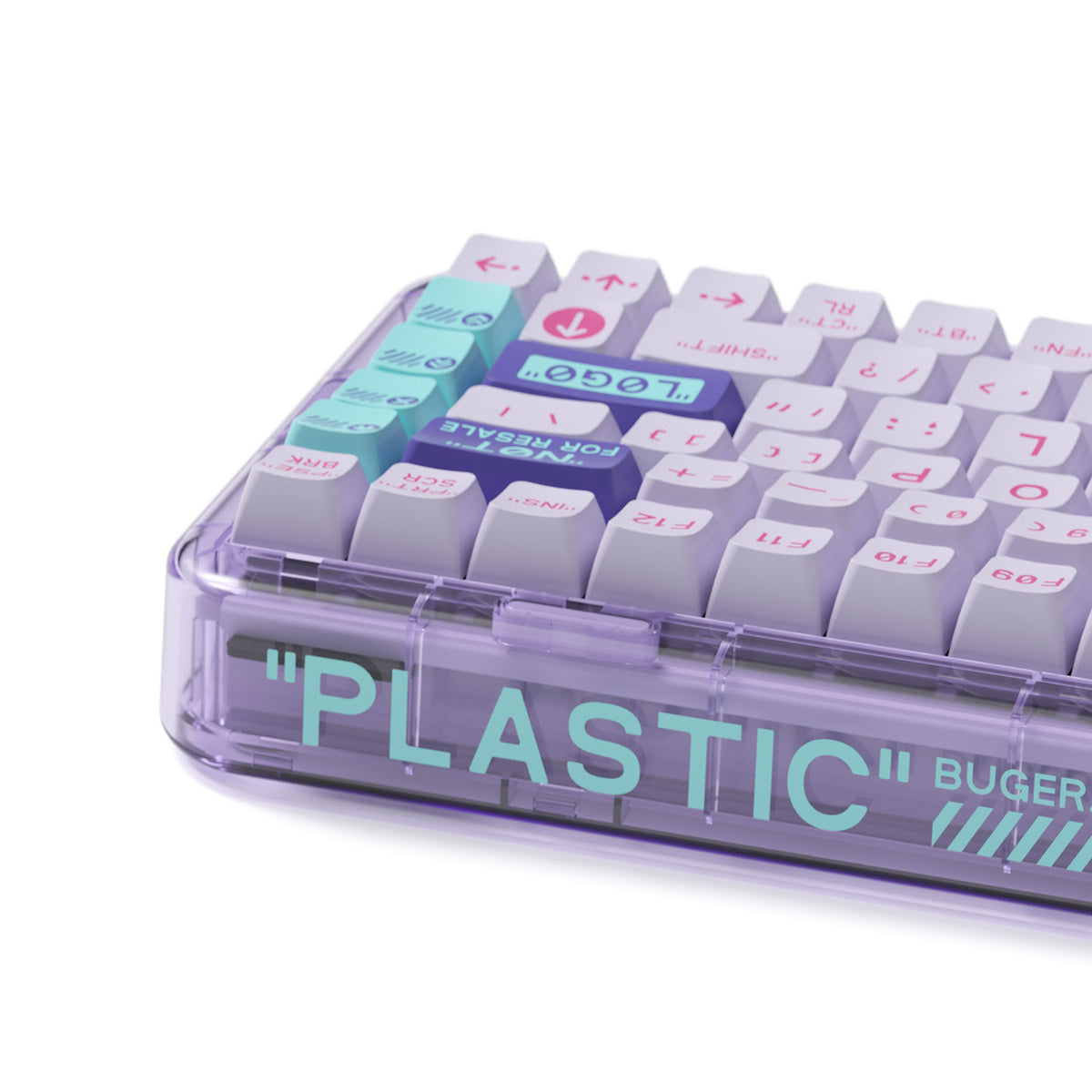 MelGeek Mojo84 Vaporwave Mechanical Keyboard