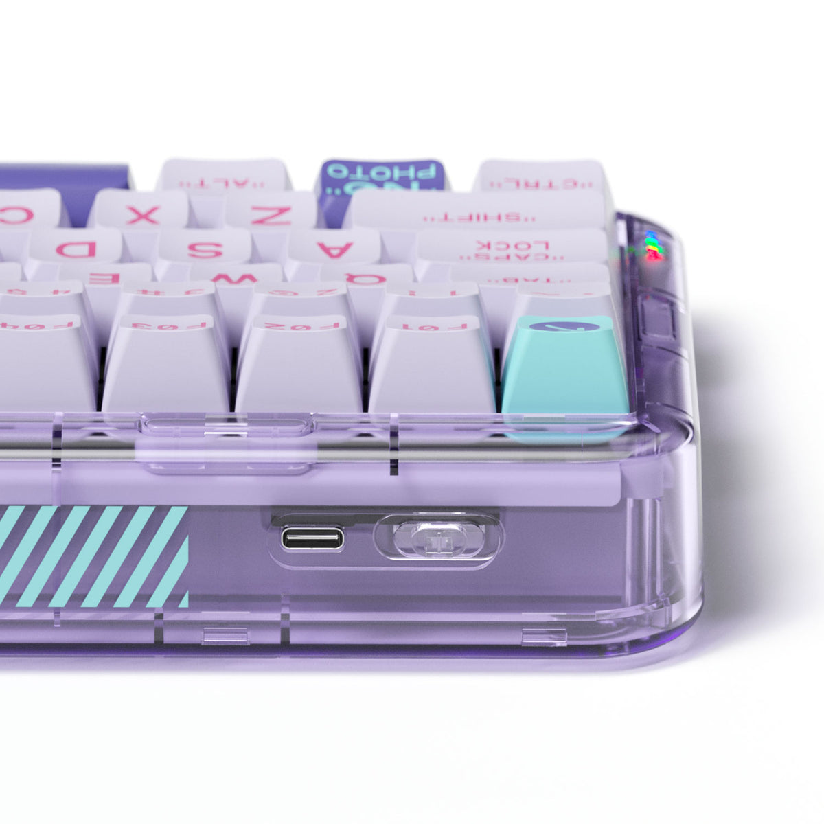 MelGeek Mojo84 Vaporwave Mechanical Keyboard