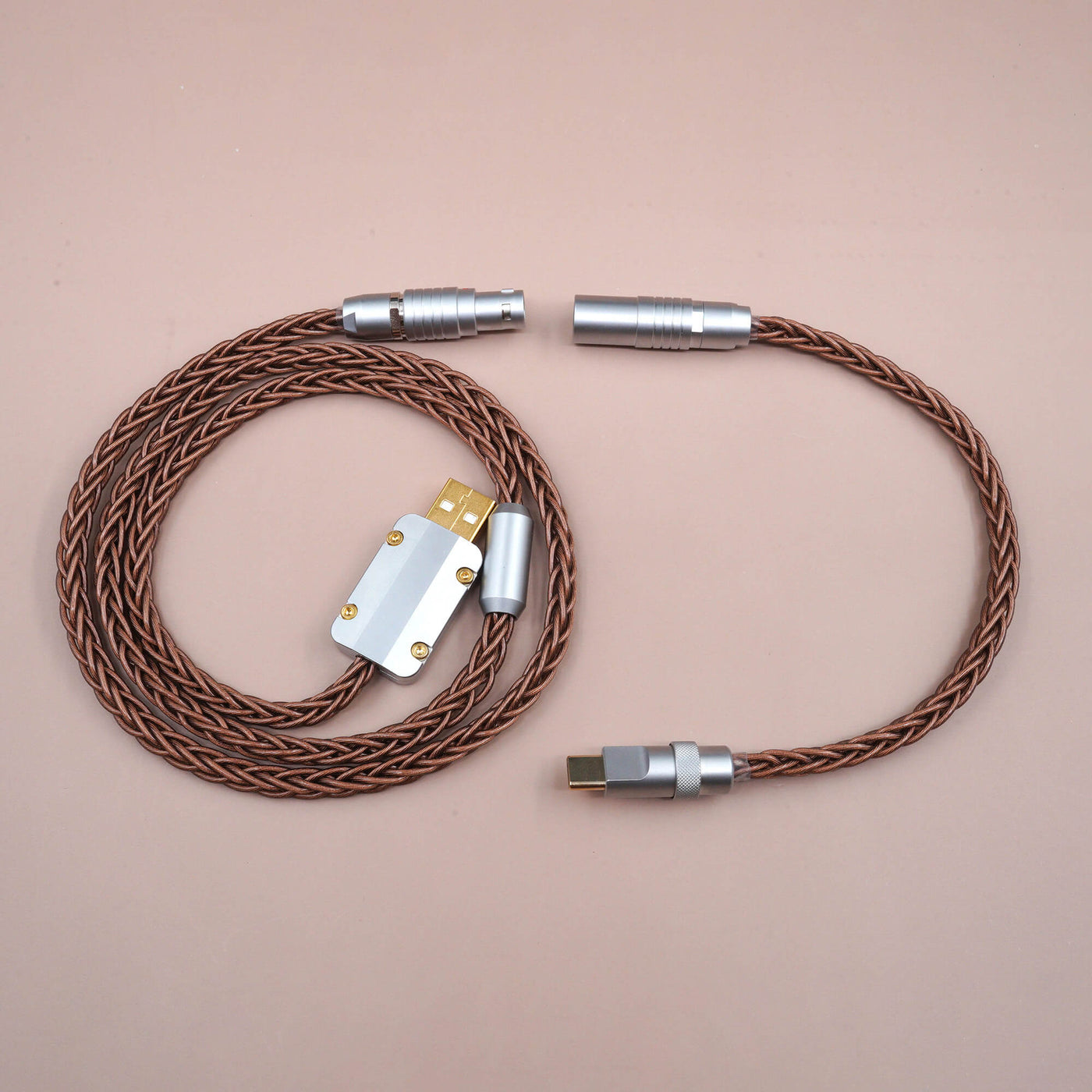MelGeek Silver Jacketed Monocrystal Copper USB Cable