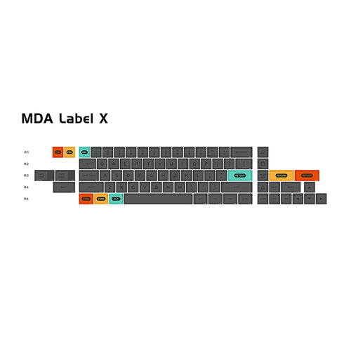 MelGeek MDA Profile Label Keycaps Set