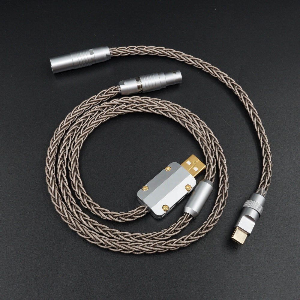 MelGeek Silver Jacketed Monocrystal Copper USB Cable