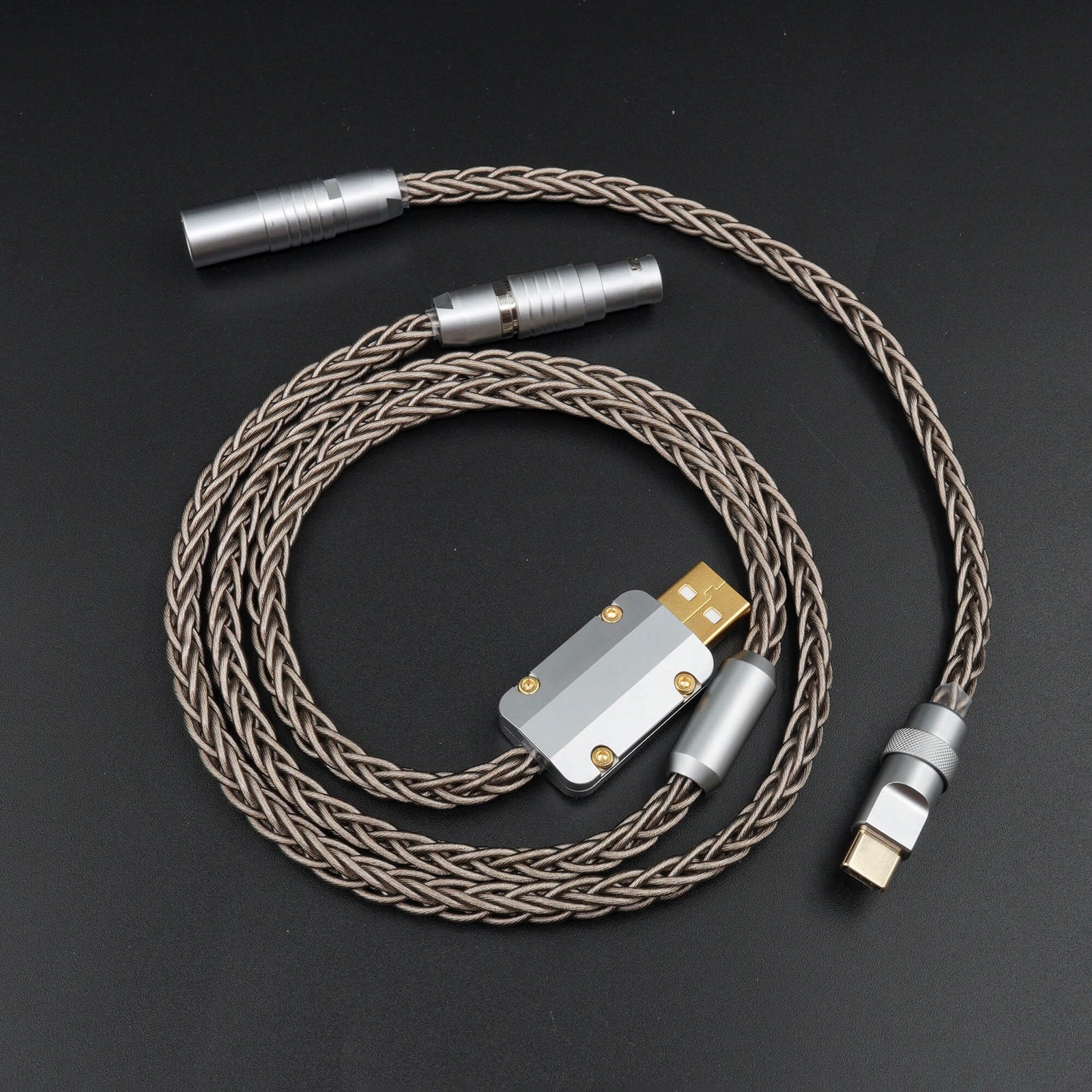 MelGeek Silver Jacketed Monocrystal Copper USB Cable
