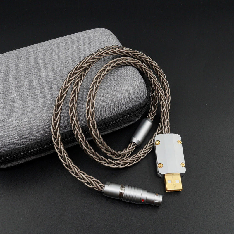 MelGeek Silver Jacketed Monocrystal Copper USB Cable