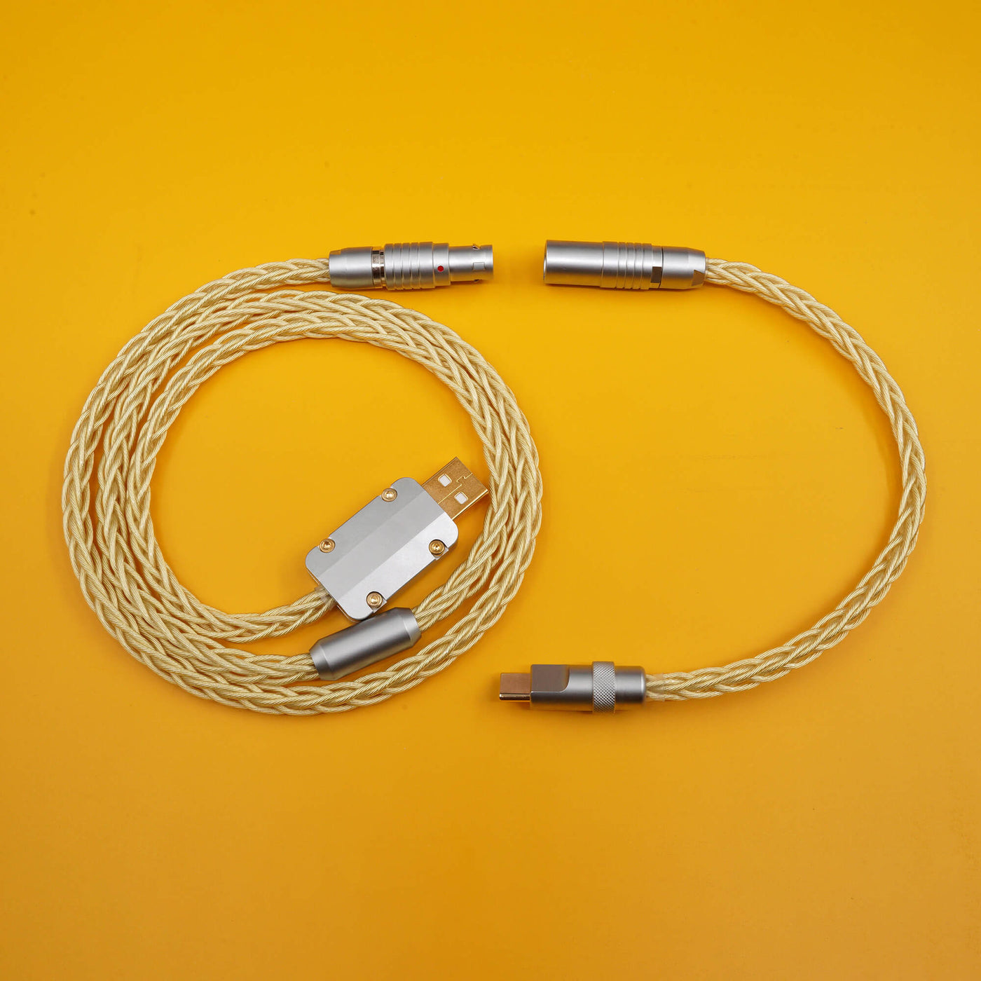 MelGeek Silver Jacketed Monocrystal Copper USB Cable